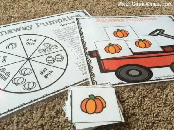 {FREE} Sixteen Runaway Pumpkins Board Game!