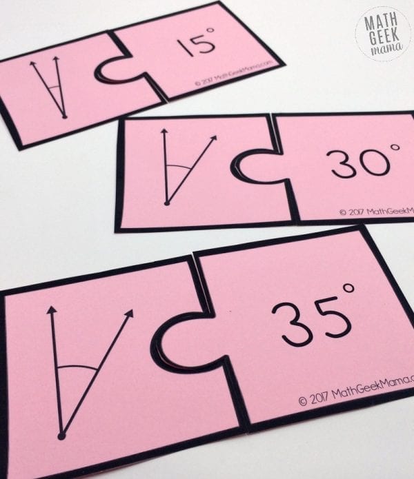 Measuring Angles Activity: Simple and Fun Puzzle Set {FREE}