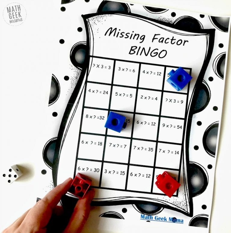 {FREE} Missing Factor BINGO Game: Fun Multiplication Challenge!