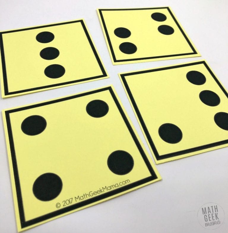 Number Sense Activities with Visual Dot Cards {Grades PreK-1}