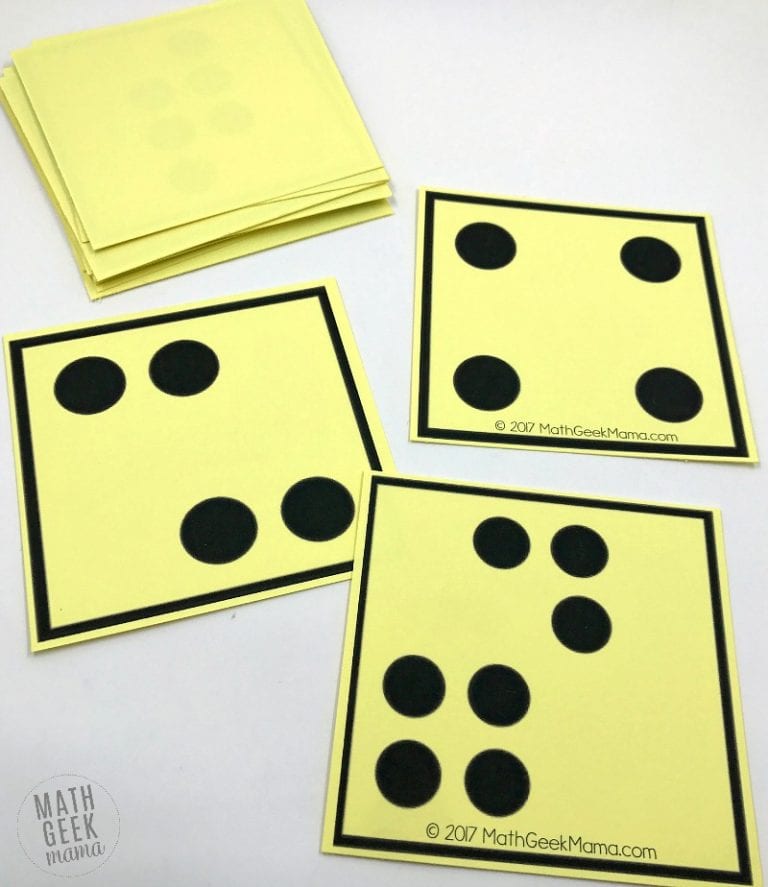 Number Sense Activities with Visual Dot Cards {Grades PreK-1}