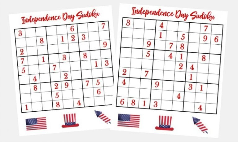 4th of July Logic Puzzles for Kids {FREE}
