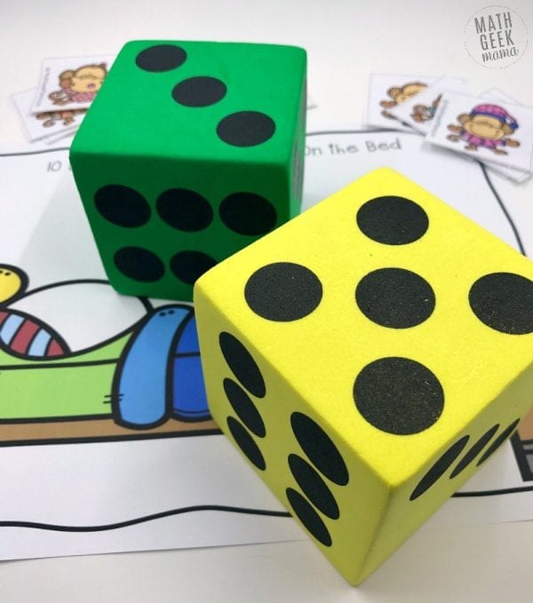 {FREE} Ten Little Monkeys Jumping On the Bed: Math Game for All Ages!