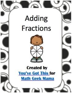 Add & Subtract Fractions Cut & Paste Activity {FREE}