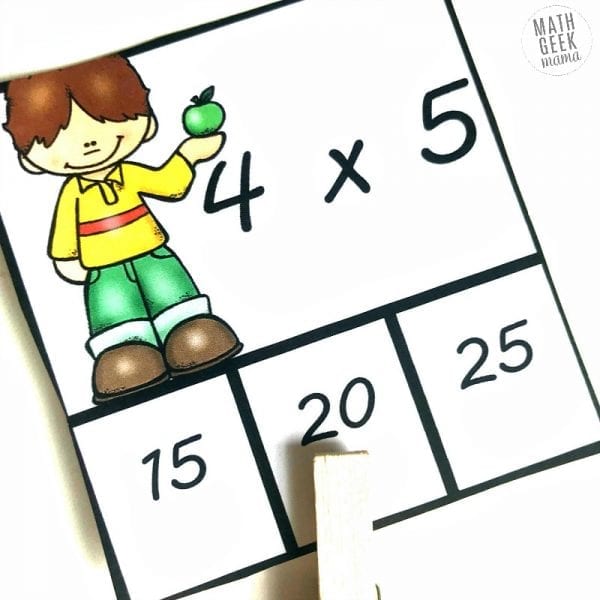 Low-Prep Multiplication Facts Practice: FREE Clip Cards