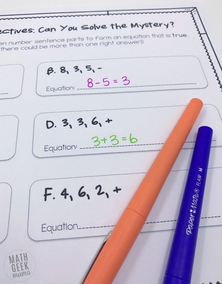 Number Detectives: Addition and Subtraction Challenge Problems