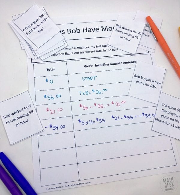 {FREE} Add & Subtract Integers: Real Life Lesson | Math Geek Mama