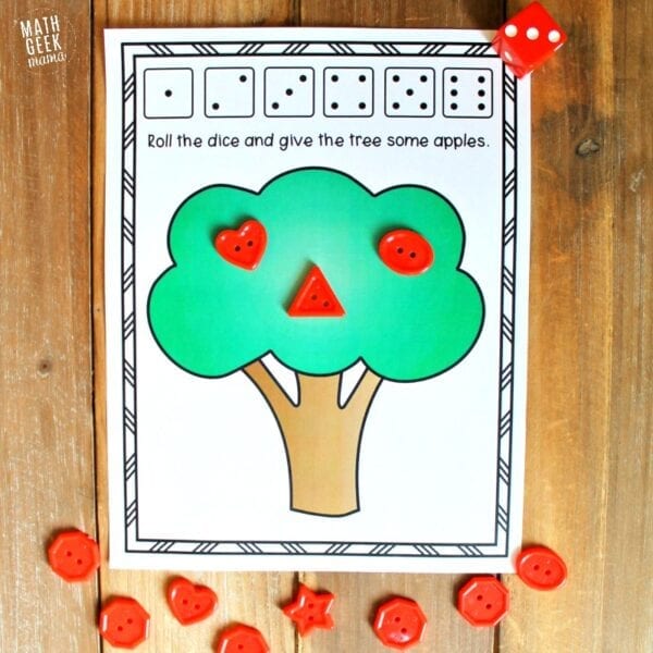{FREE} Fall Roll & Count Games for Kids
