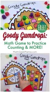 {FREE} Gingerbread Counting Game | Grades PreK-1st-Math Geek Mama