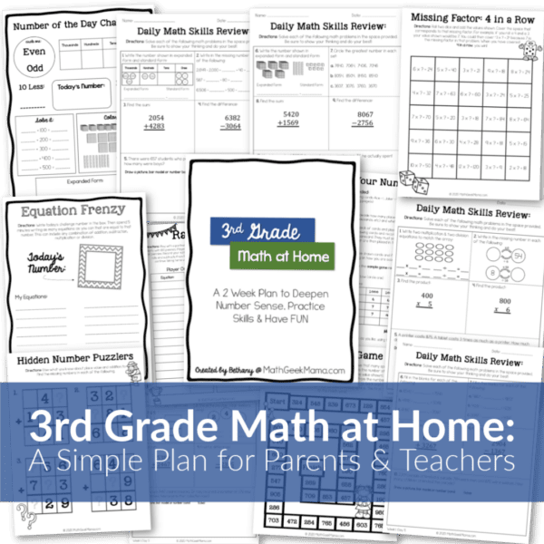 {FREE} 3-Digit Addition Challenges | Grades 3-5 | Math Geek Mama