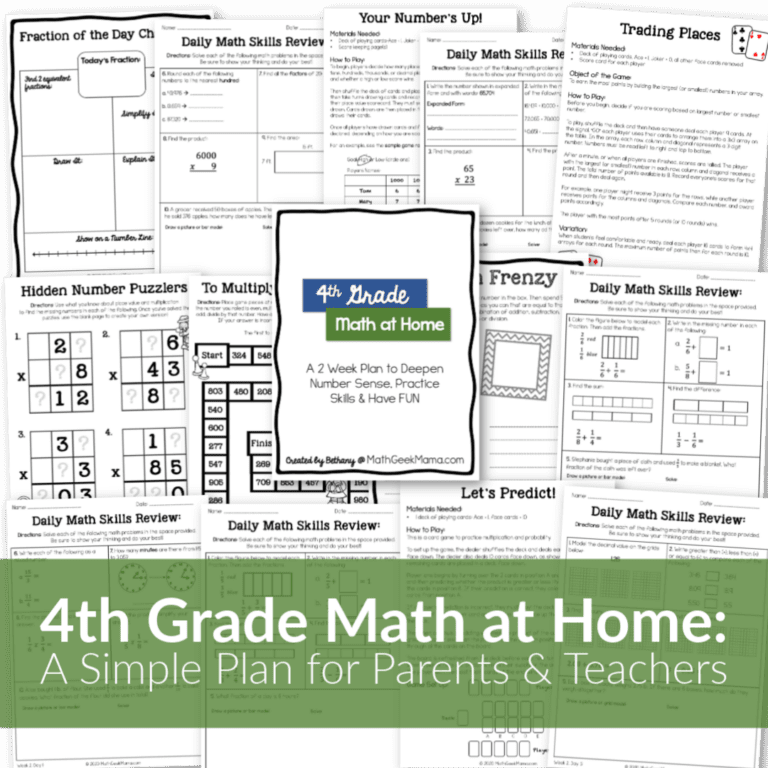 K-8 Math Resources for School Closures | Math Geek Mama