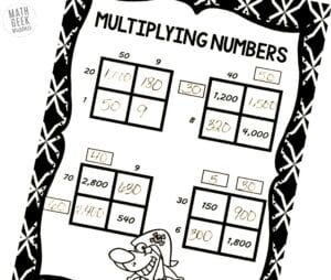 {FREE} Multiply by Multiples of 10 Grid Challenges | Math Geek Mama