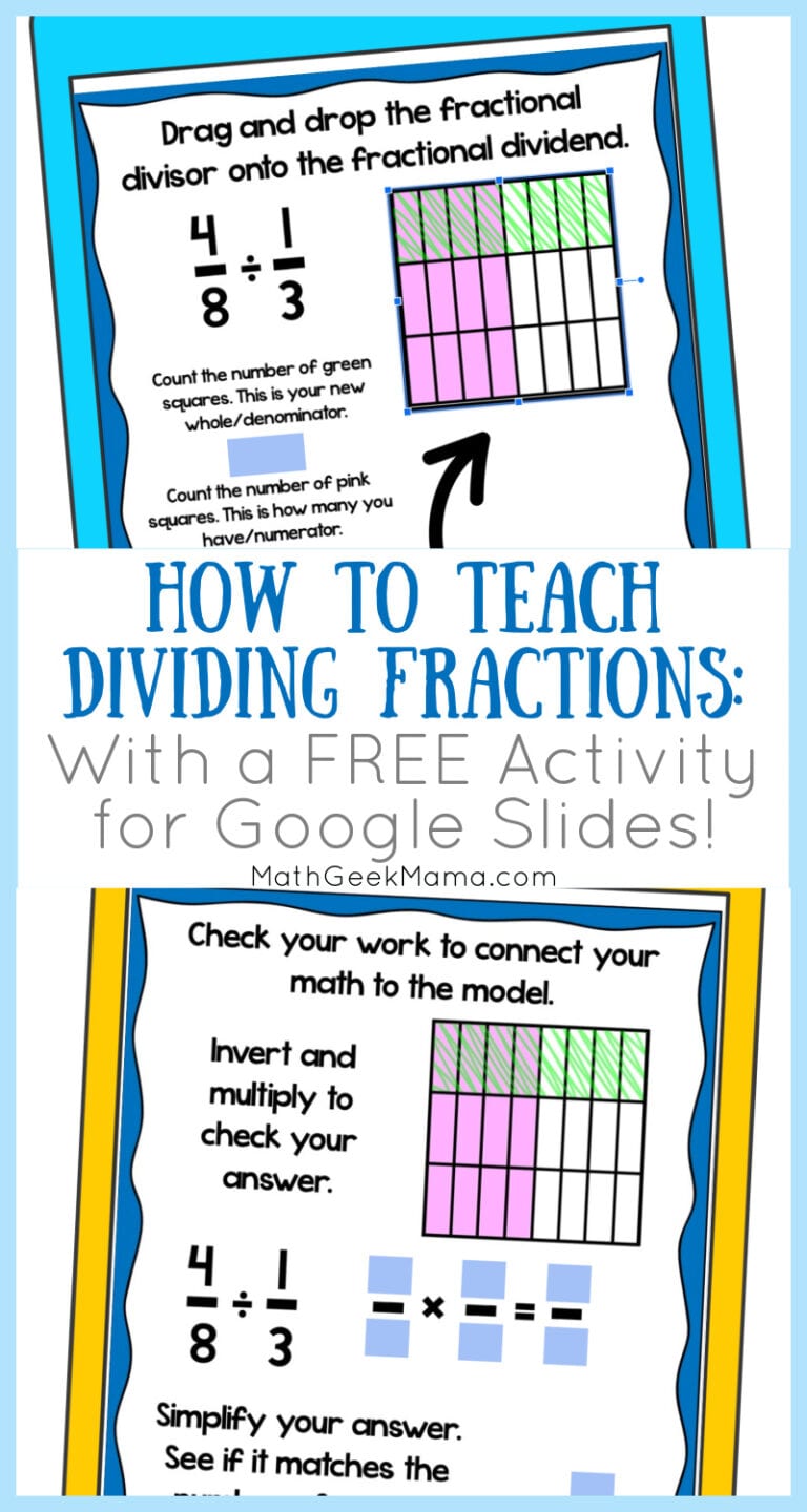 How To Teach Dividing Fractions With Models FREE Practice