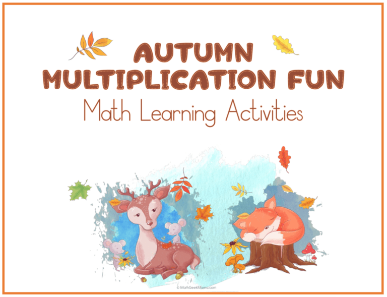 Fall Multiplication Games | Low-prep and FREE | Math Geek Mama