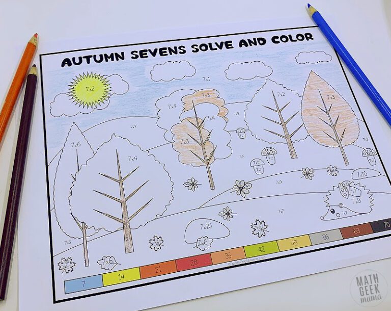 Fall Multiplication Games | Low-prep and FREE | Math Geek Mama