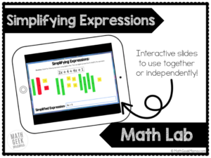 Simplify Expressions Visually with Algebra Tiles – DIGITAL Activity ...